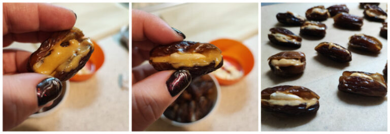Polnjeni datlji obliti s čokolado - OblizniPrste.si